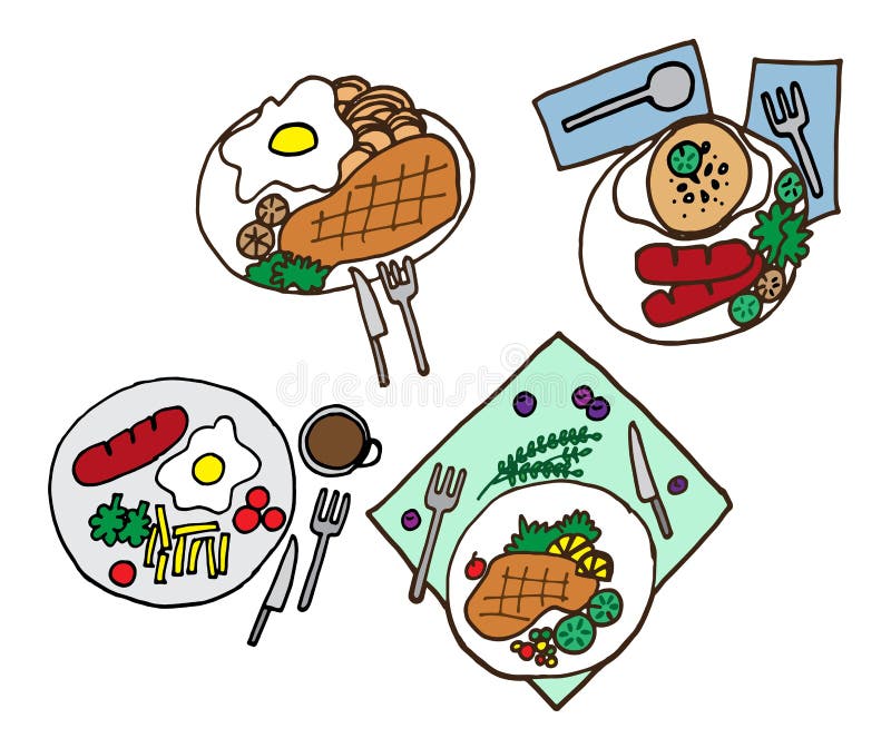 Western food stock illustration. Illustration of chop - 15544650