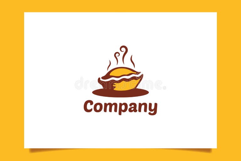 Pie logo vector stock vector. Illustration of element - 217680552