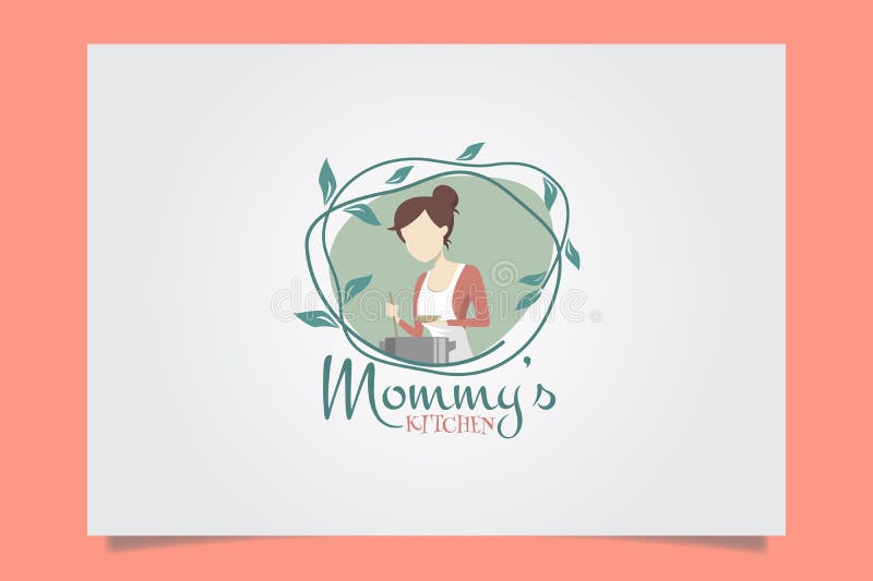 Beautiful Mommy`s Kitchen Logo Vector Stock Vector - Illustration of ...