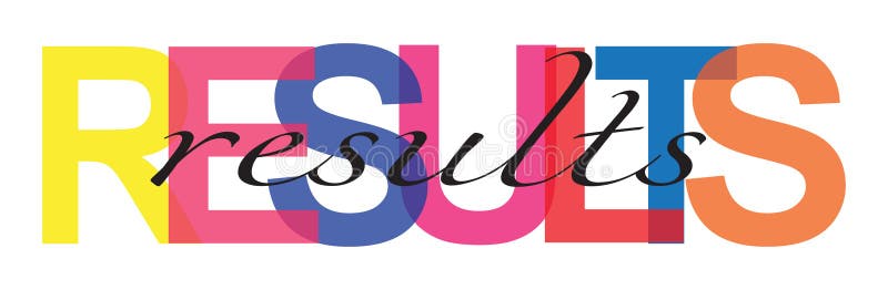 Results letters stock illustration. Illustration of gold - 217690013