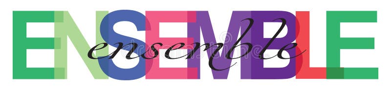 Ensemble letters stock illustration. Illustration of graphic - 217799296