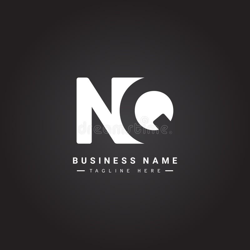 Initial Letter NQ Logo - Simple Business Logo Stock Vector ...