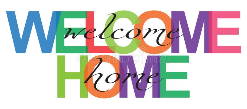 Welcome Home Script Stock Illustrations – 1,129 Welcome Home Script ...