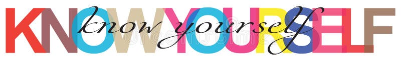 Know yourself illustration stock image. Image of drawing - 135859563