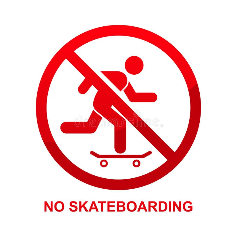 No Skateboarding Icon Stock Illustrations – 97 No Skateboarding Icon ...
