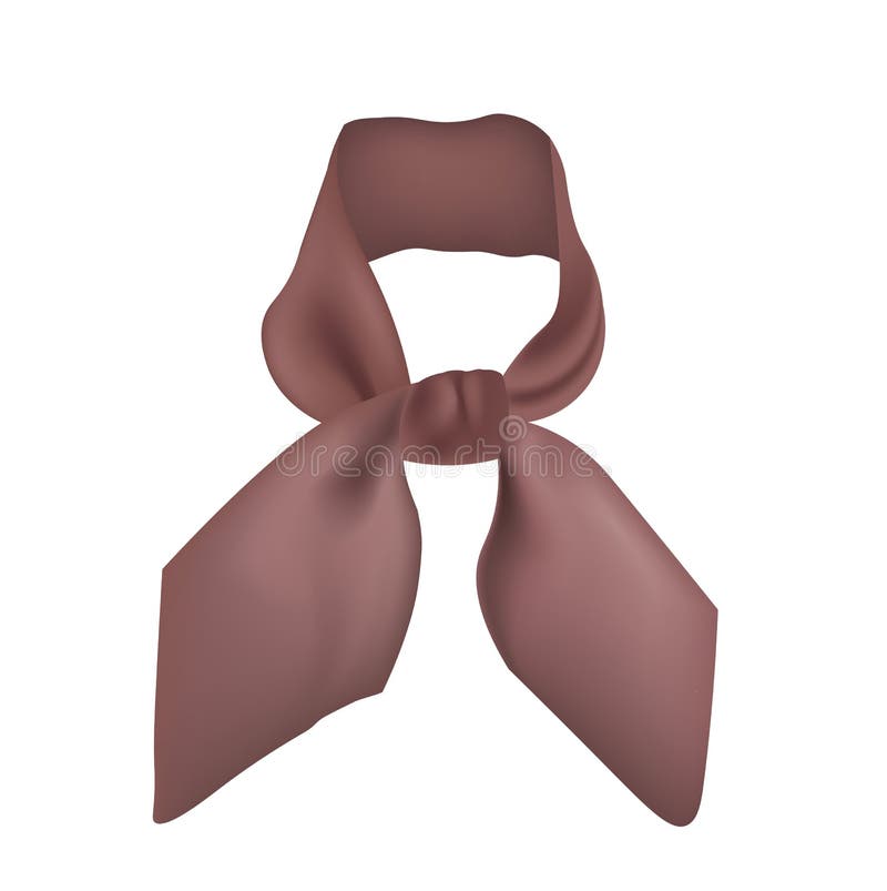 Burgundy neck scarf stock vector. Illustration of ornament - 217899028