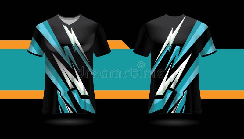 Club Shirt Design Vector. Uniform Front and Back View. Stock Vector ...