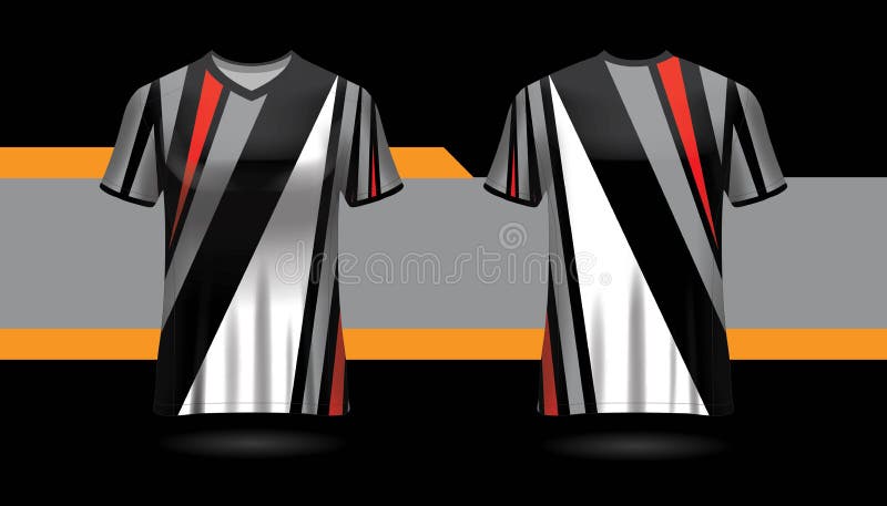 Club Shirt Design Vector. Uniform Front and Back View. Stock Vector ...