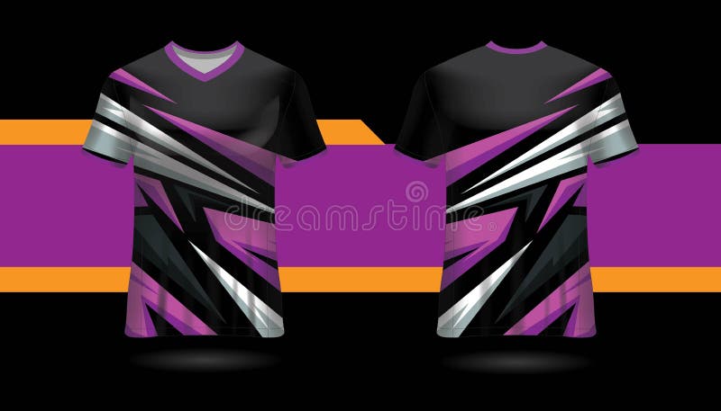 Club Shirt Design Vector. Uniform Front and Back View. Stock Vector ...