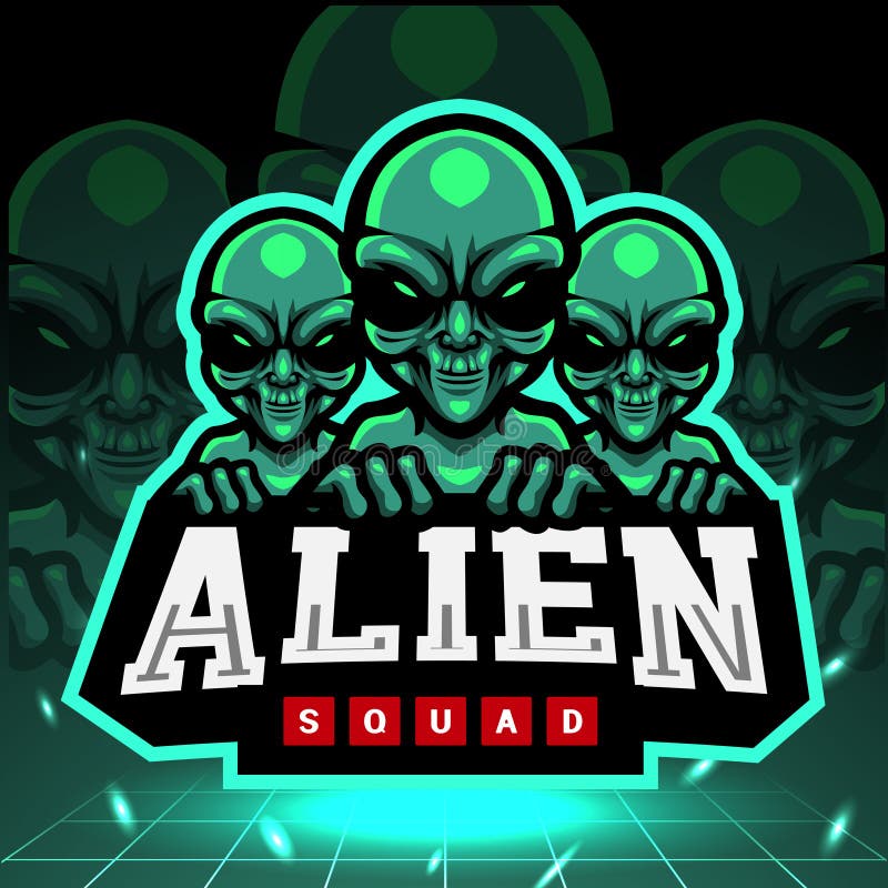 Alien Squad Mascot. Esport Logo Design Stock Vector - Illustration of ...
