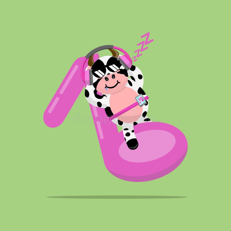 Cow Listening To Music Stock Illustrations – 38 Cow Listening To Music ...