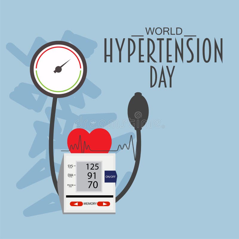 World Hypertension Day Health Prevention and Awareness Vector Concept ...