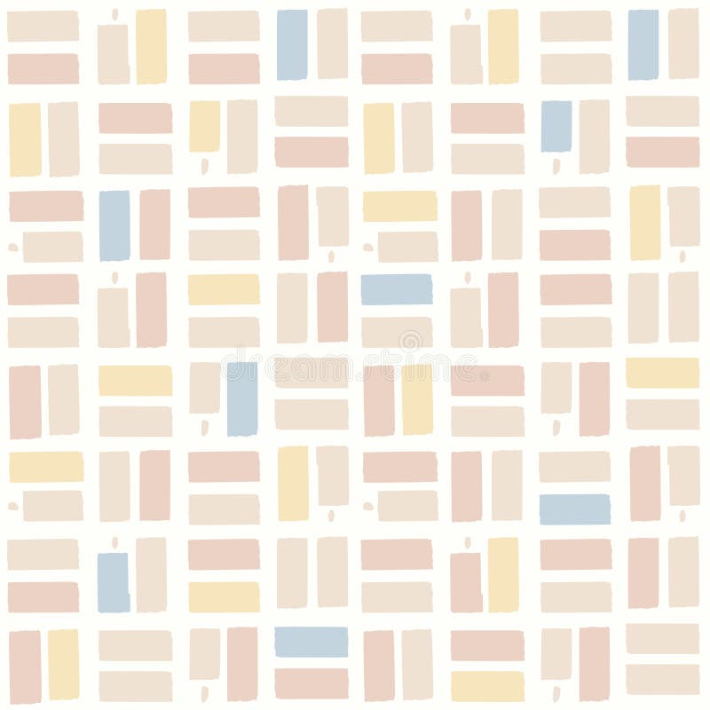 Vector Paint Brush Check Motif Seamless Repeat Pattern Pastel Colors ...