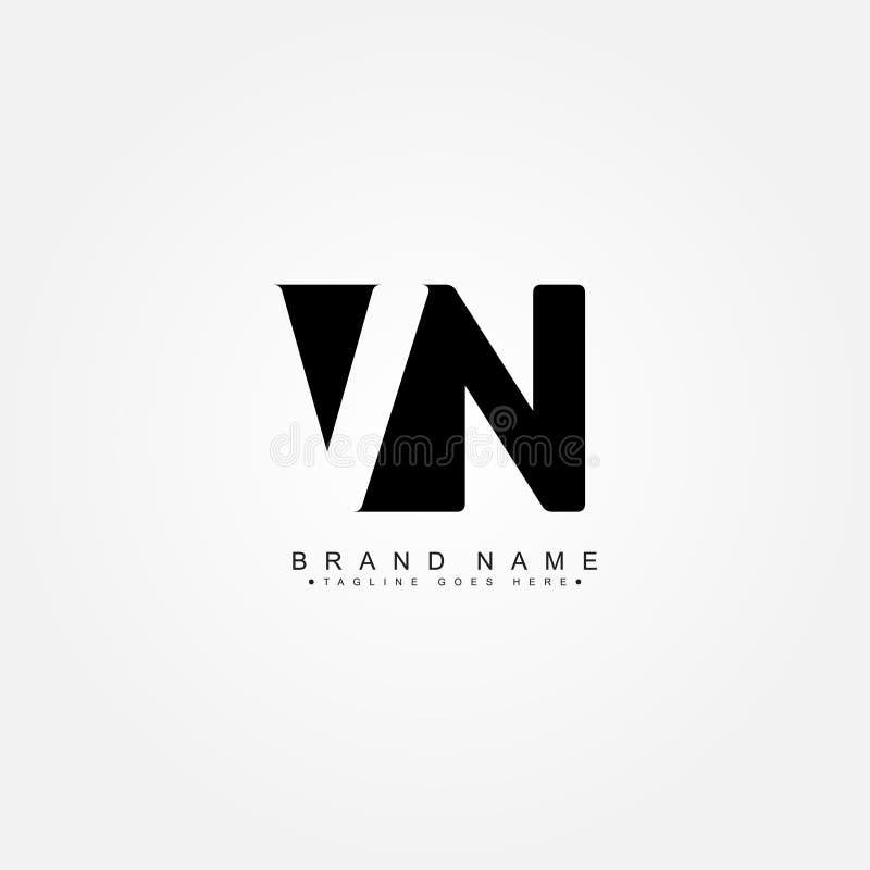 Initial Letter VN Logo - Simple Business Logo Stock Vector ...