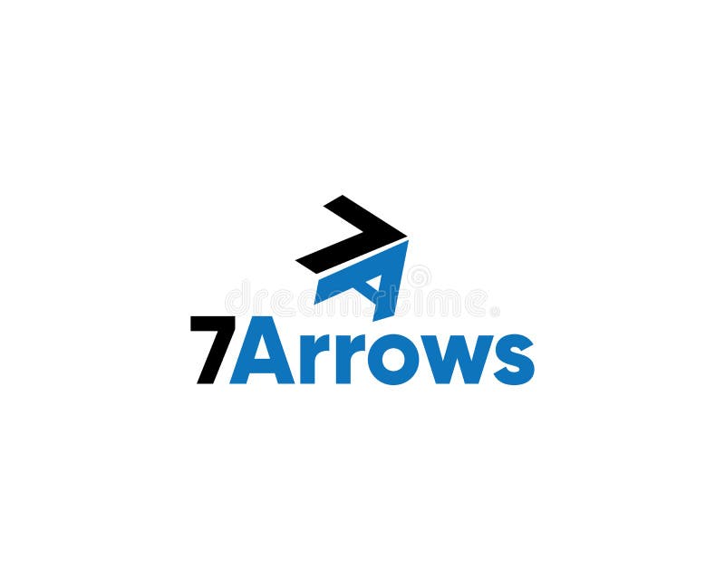 7 Arrows logo stock vector. Illustration of logo, print - 218821525