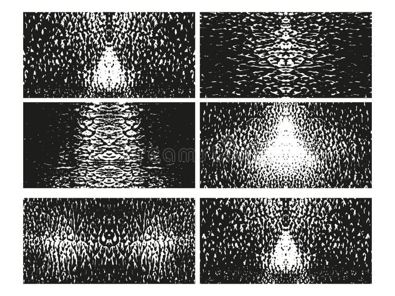 Abstract Hand Drawn Textured Backgrounds. Vector Set of Tracing ...