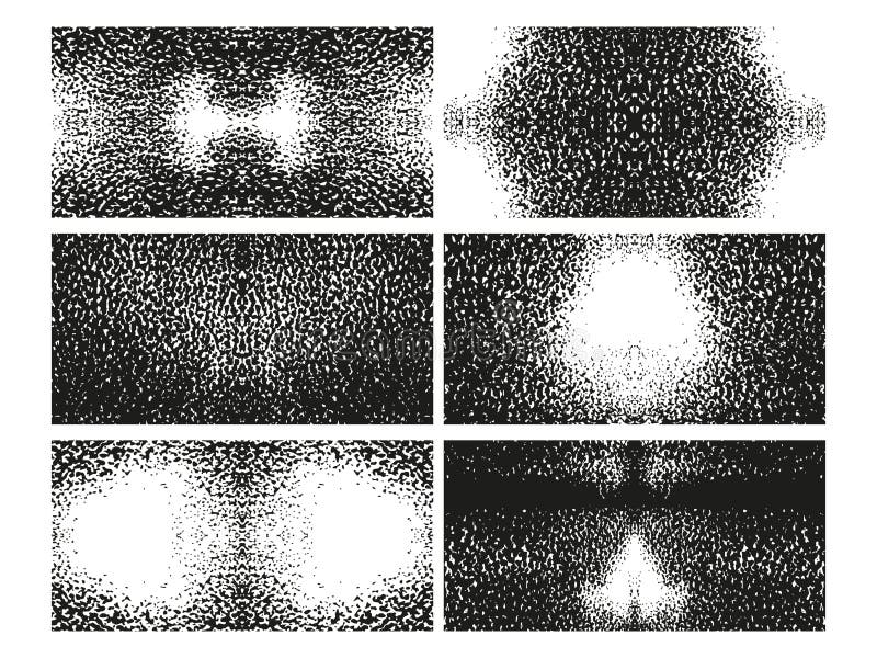 Abstract Hand Drawn Textured Backgrounds. Vector Set of Tracing ...