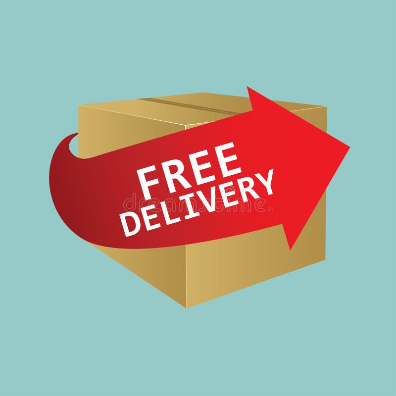 Free Delivery Box Illustration Stock Vector - Illustration of ...