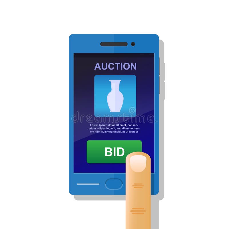 Mobile Bidding Stock Illustrations – 369 Mobile Bidding Stock ...