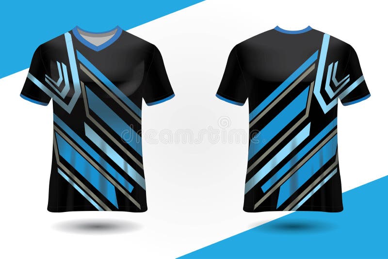 Club Shirt Design Vector. Uniform Front and Back View. Stock Vector ...