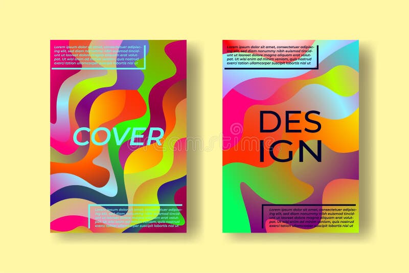 Cover Design Template in A4 Size Stock Vector - Illustration of ...