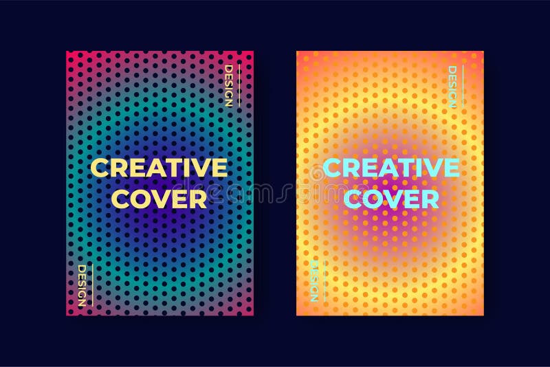 Colorful Cover Design Template in A4 Size Stock Vector - Illustration ...