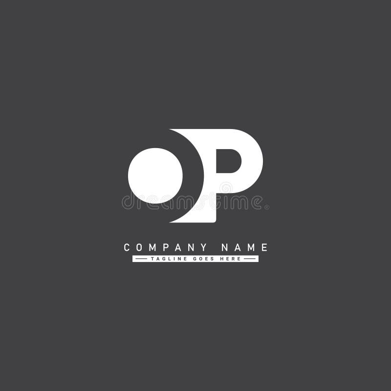 Initial Letter OP Logo - Simple Business Logo Stock Vector ...