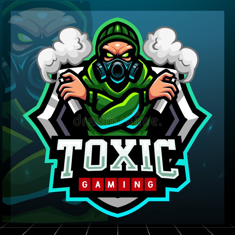 Toxic Mascot. Esport Logo Design Stock Vector - Illustration of horror ...