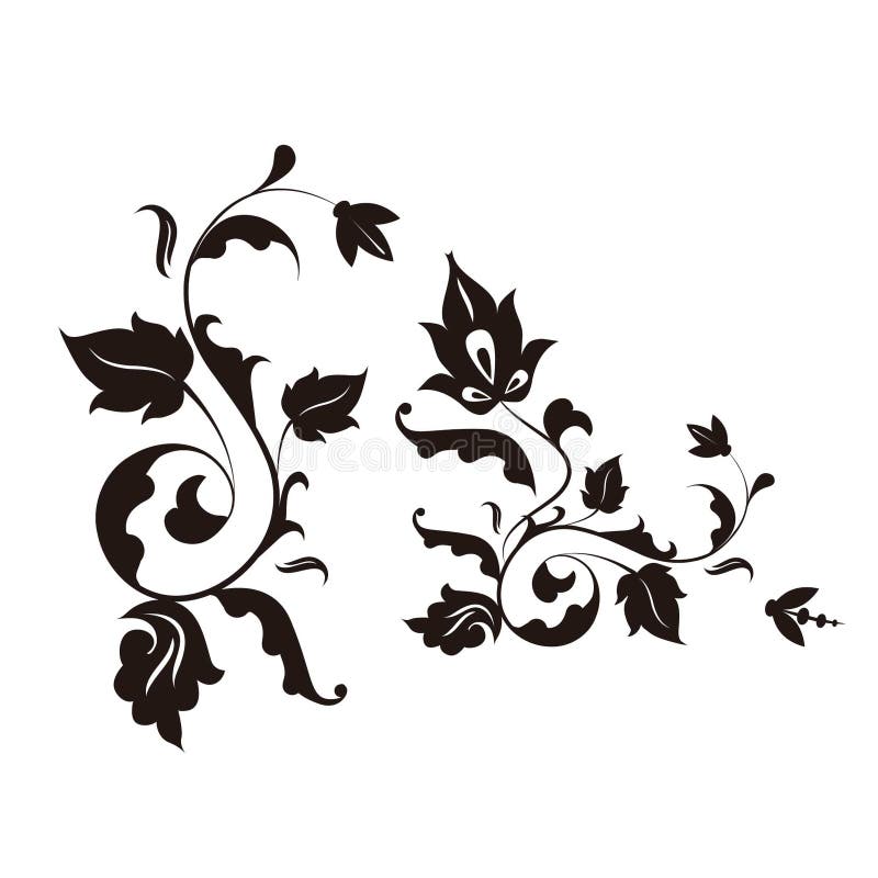 Elegant Floral Corner Ornament Vector Design Stock Vector ...