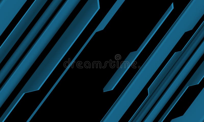 Abstract Blue Black Circuit Cyber Geometric Line Slash Design Modern ...