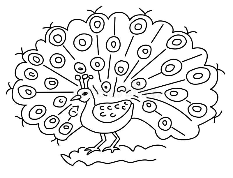 Peacock Rangoli Coloring Sheets