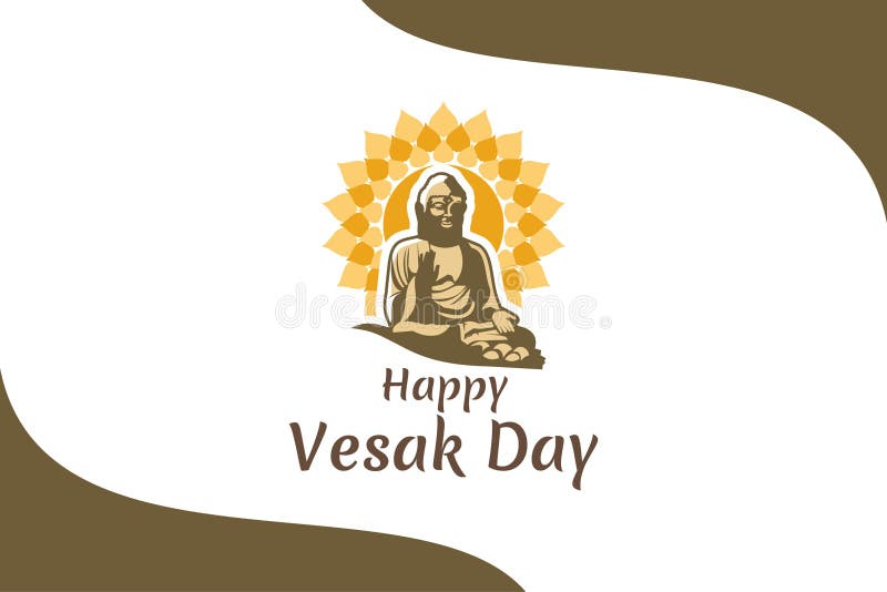 Happy Vesak Day. Vesak or Waisak Day Vector Illustration Stock Vector ...