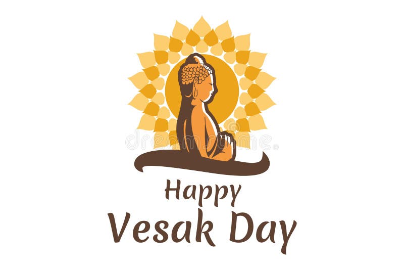 Happy Vesak Day. Vesak or Waisak Day Vector Illustration Stock Vector ...