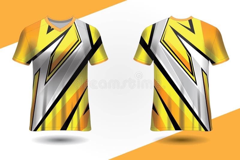 Club Shirt Design Vector. Uniform Front and Back Stock Vector ...