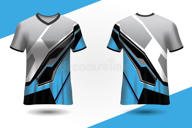 Club Shirt Design Vector. Uniform Front and Back View. Stock Vector ...