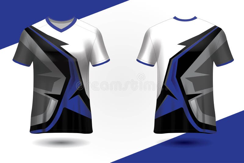 Club Shirt Design Vector. Uniform Front and Back View. Stock Vector ...