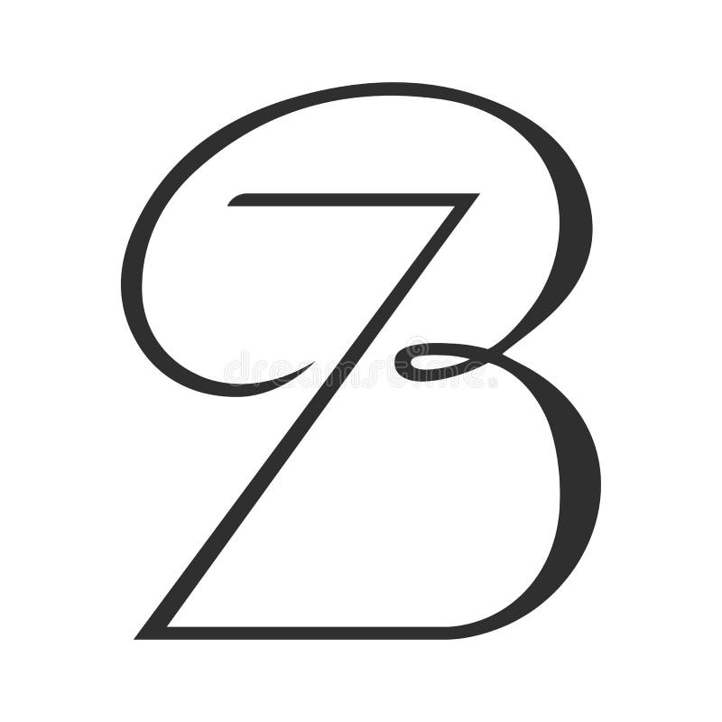 BZ, ZB, Z and B Abstract Initial Monogram Letter Alphabet Logo Design ...