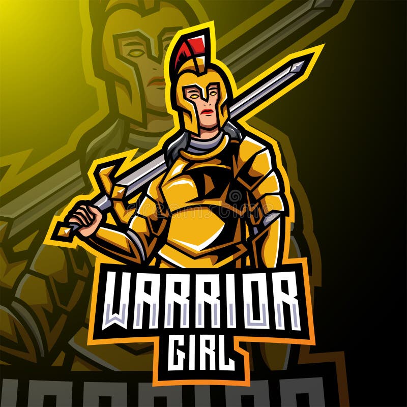 Female Warrior Mascot Logo Stock Illustrations – 634 Female Warrior ...