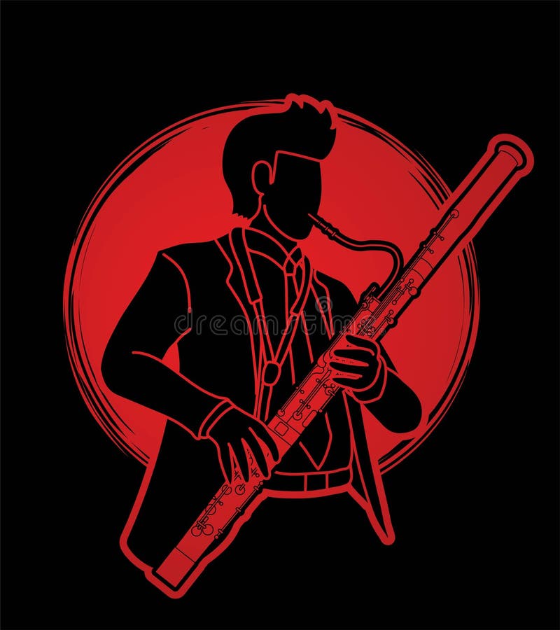 Bassoon Instrument Cartoon Music Graphic Vector Stock Vector ...