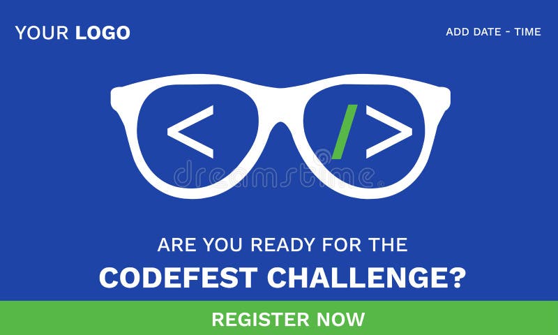 CodeFest, Annual Coding Festival. Codefest Banner for Social Media ...