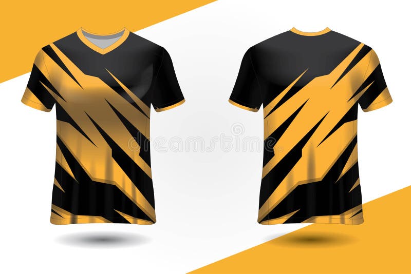 Club Shirt Design Vector. Uniform Front and Back View. Stock Vector ...