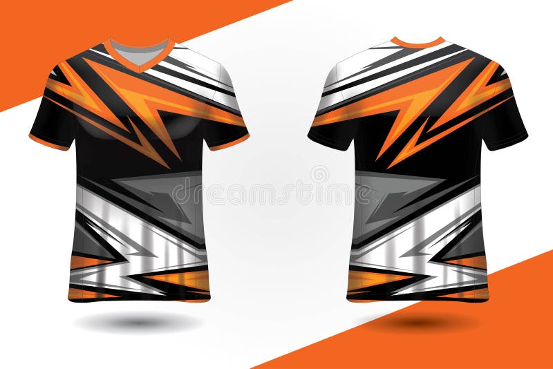 Club Shirt Design Vector. Uniform Front and Back View. Stock Vector ...