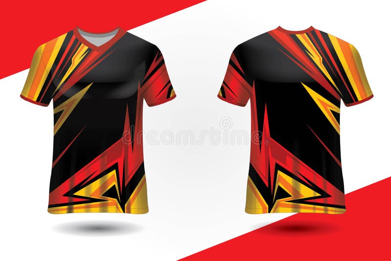 Club Shirt Design Vector. Uniform Front and Back View. Stock Vector ...
