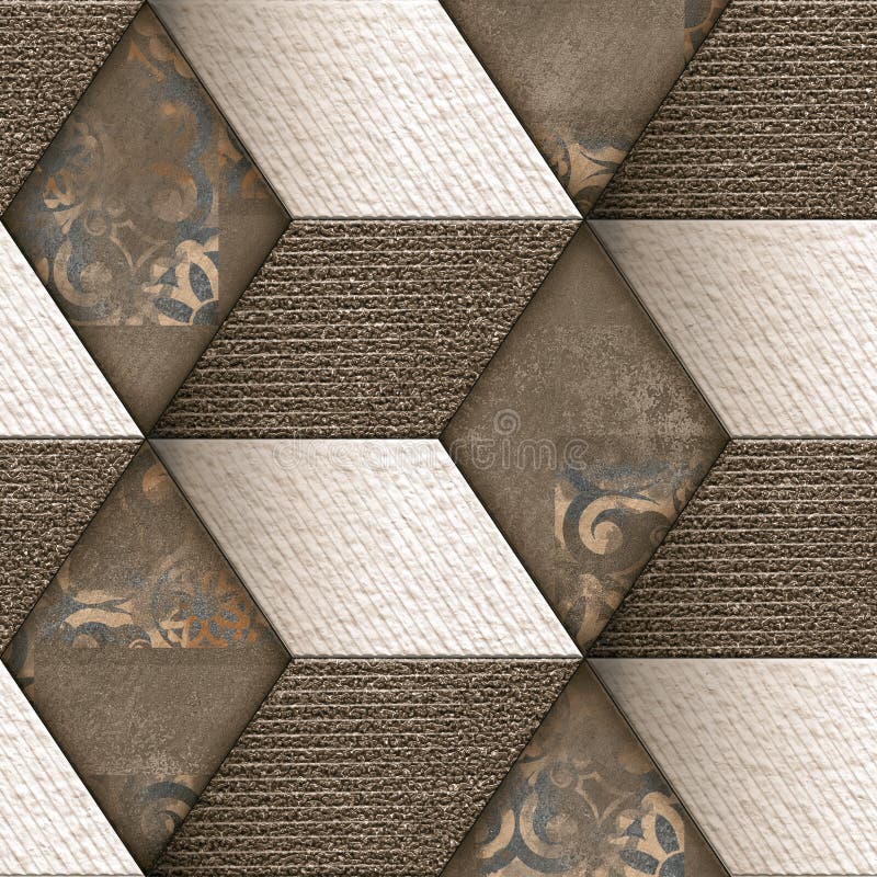 Natural Stone Tiles, Geometric Pattern Tiles Design for Parking and ...