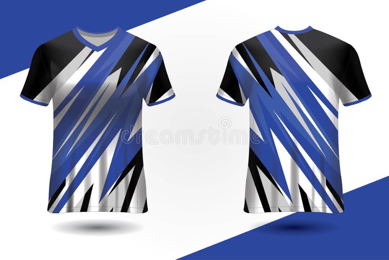 Club Shirt Design Vector. Uniform Front and Back View. Stock Vector ...