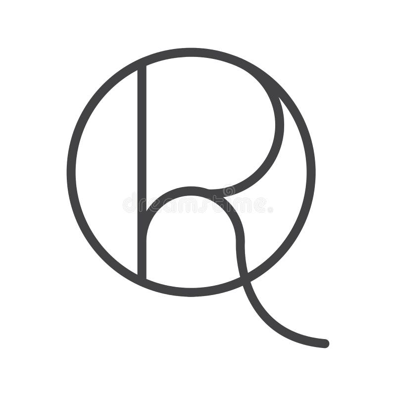 QR, RQ, Q and R Abstract Initial Monogram Letter Alphabet Logo Design ...