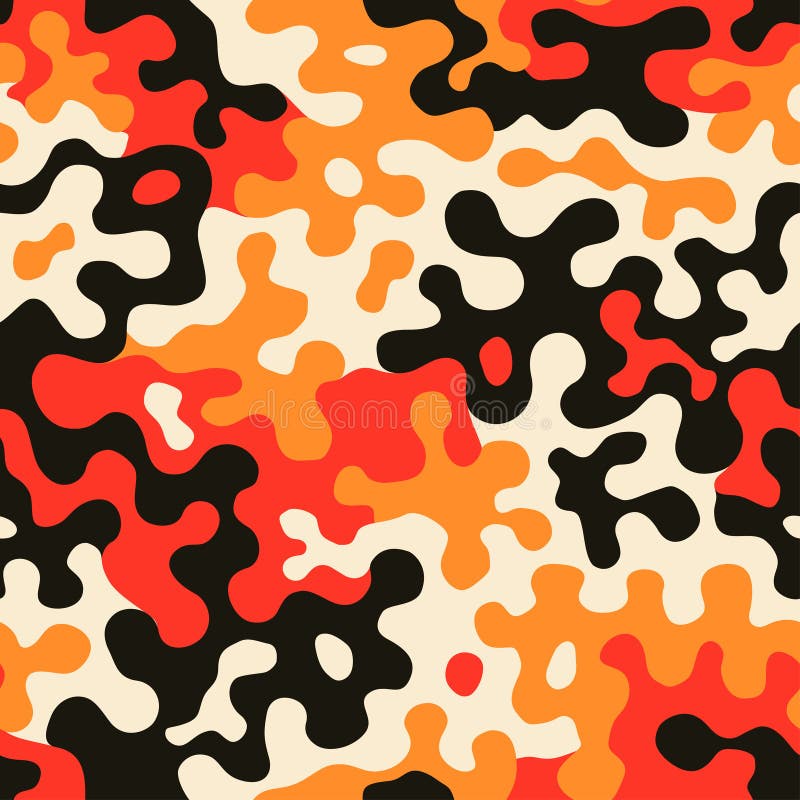 Fashionable Camo, Seamless Colorful Pattern for Your Design. Bright ...