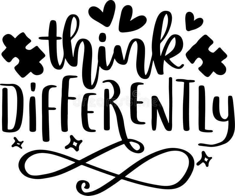 Think differently stock vector. Illustration of love - 220655847