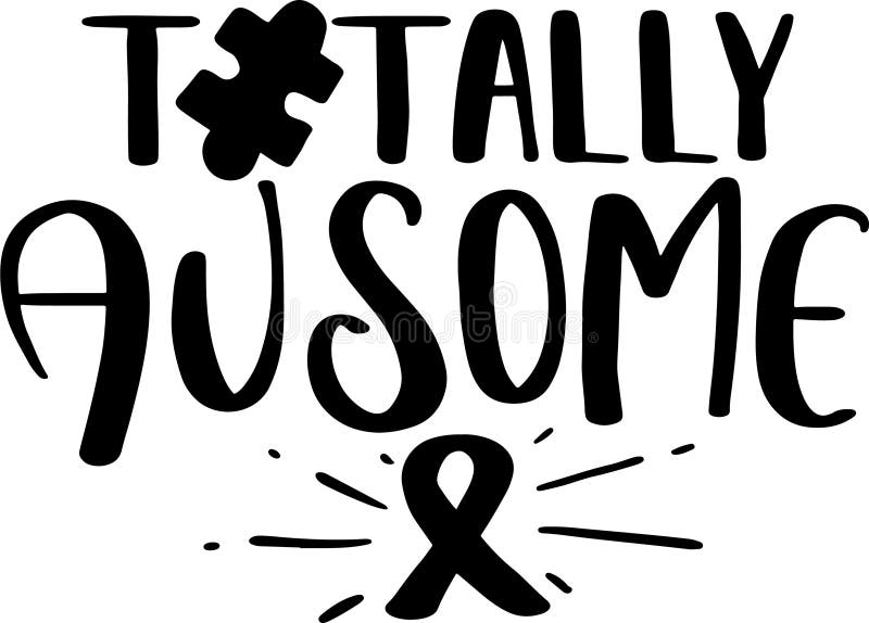 Totally Ausome stock vector. Illustration of message - 220655850