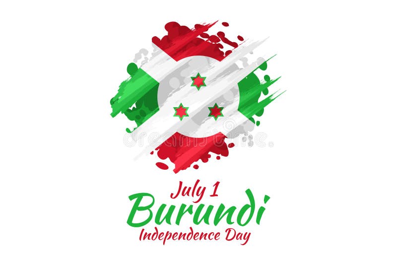 July 1, Independence Day of Burundi Vector Illustration. Stock Vector ...